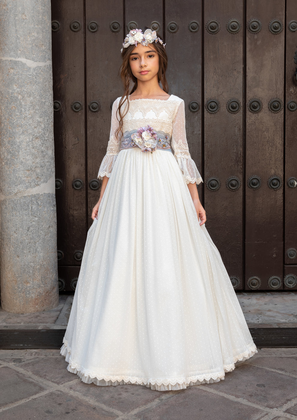 Communion dress model GERALDINE of Manuela Macias brand. – Modini Shop ...